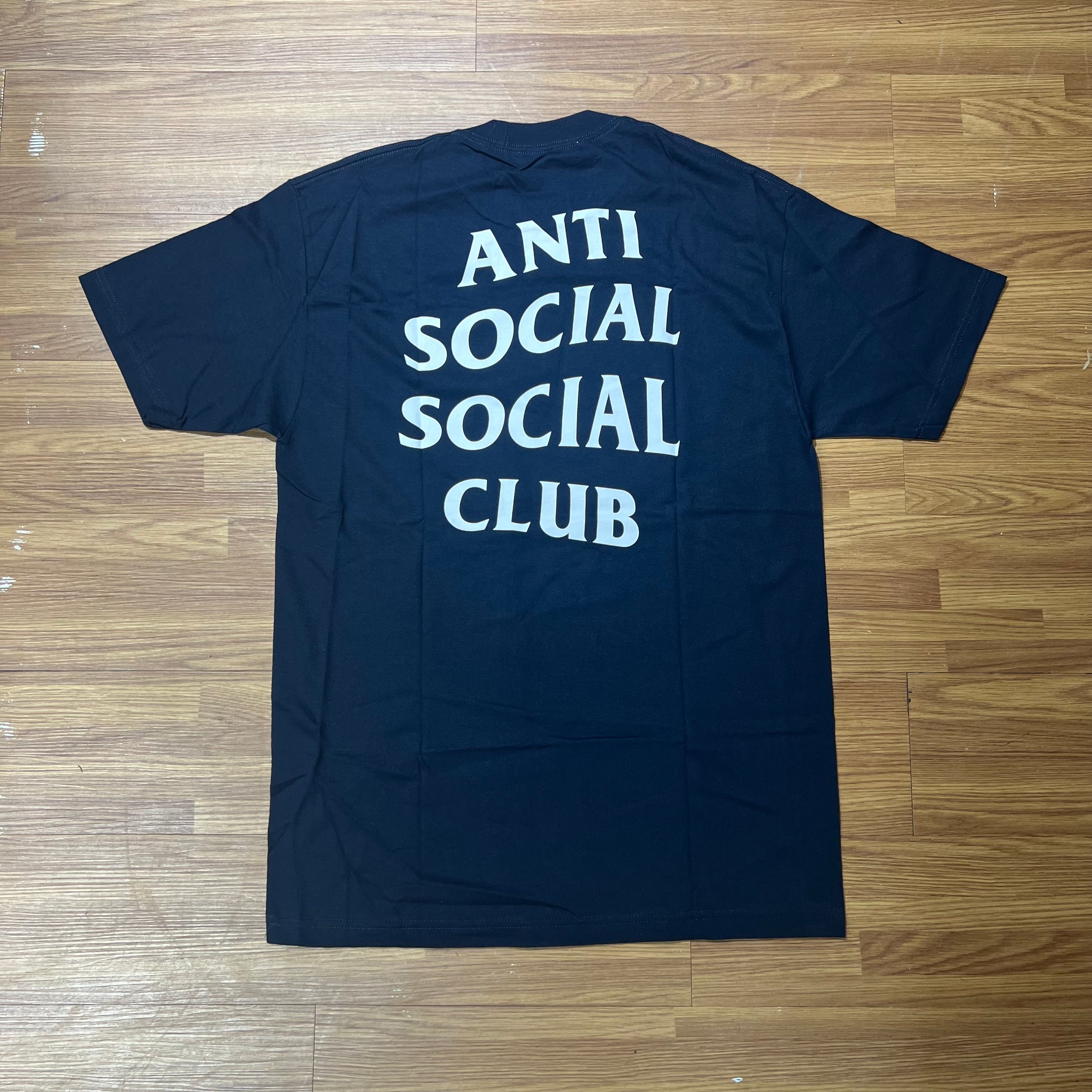 Anti Social Social Club ASSC Hyperion Tee (Logo2 Tee) Navy 深藍白字 (Made ...